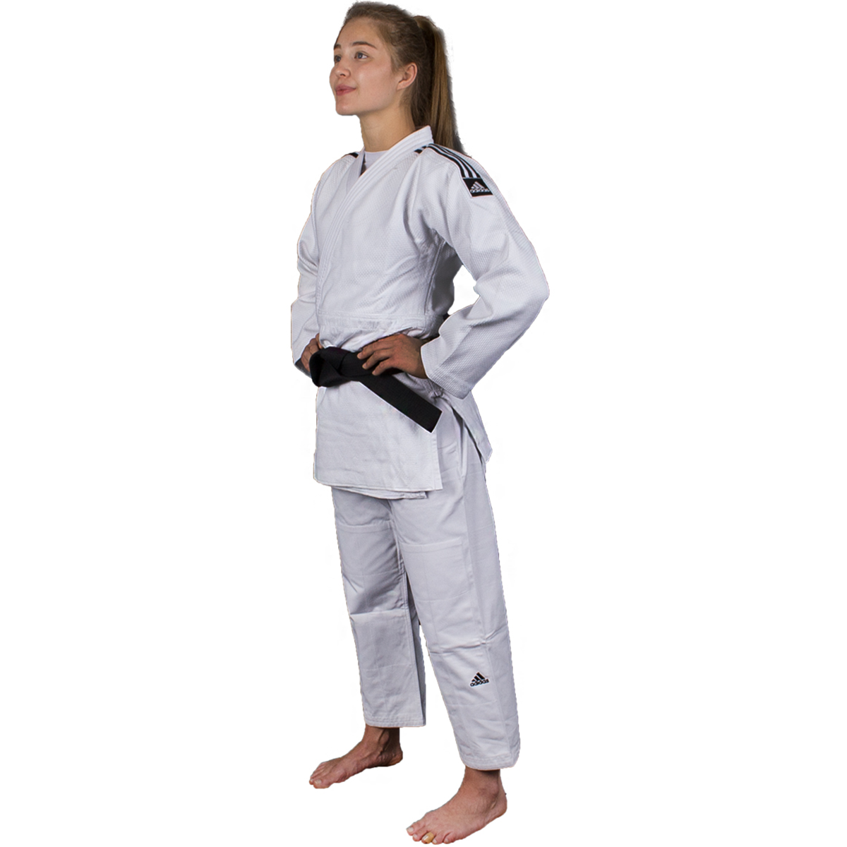 IJF Adidas judopuku - Red Label judo gi Champion 2.0 - Slim Fit - Valkoinen